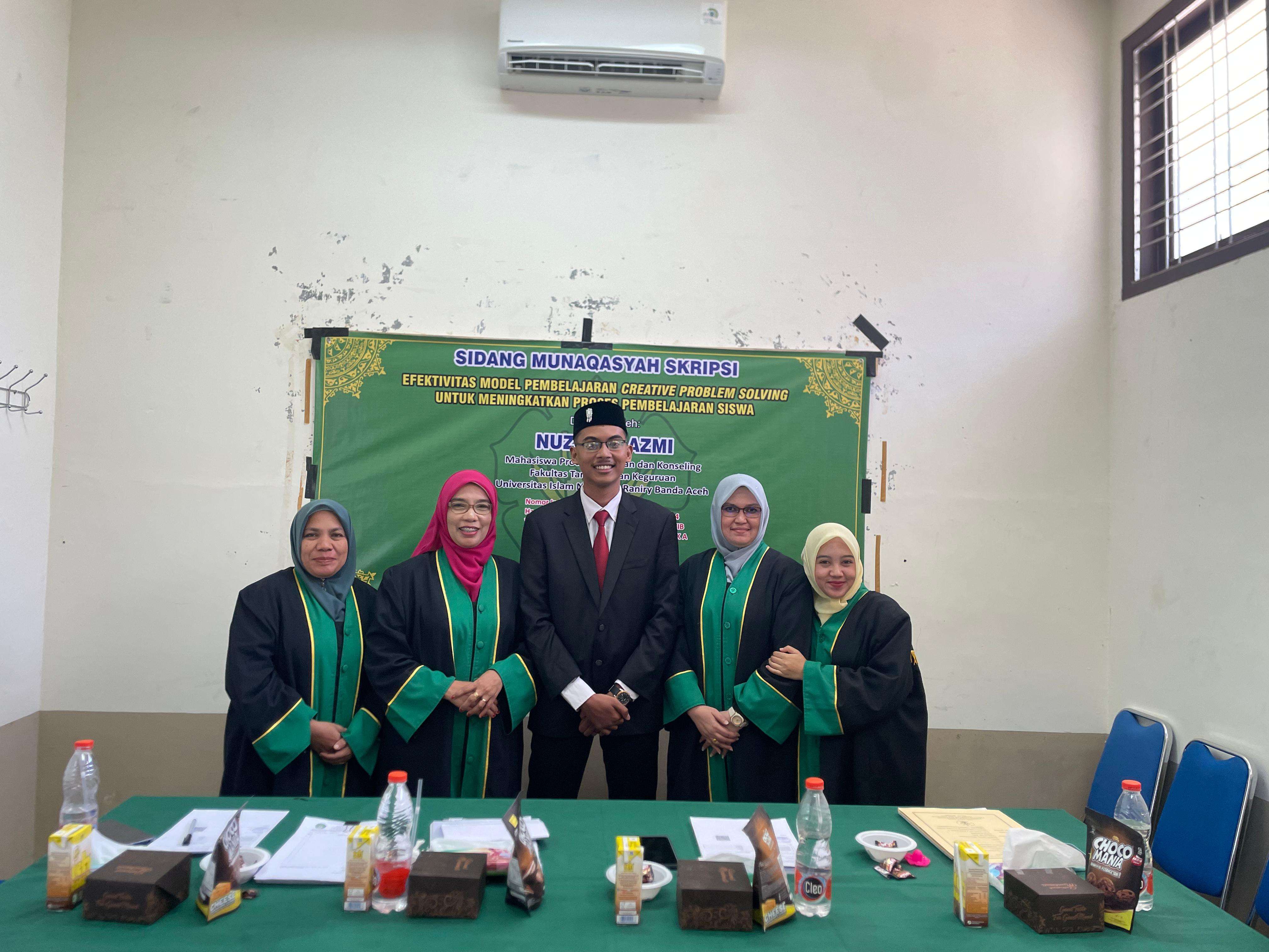 Perdana, Mahasiswa Prodi BK FTK UIN Ar-Raniry Lulus Sarjana Tanpa Menyusun Skripsi